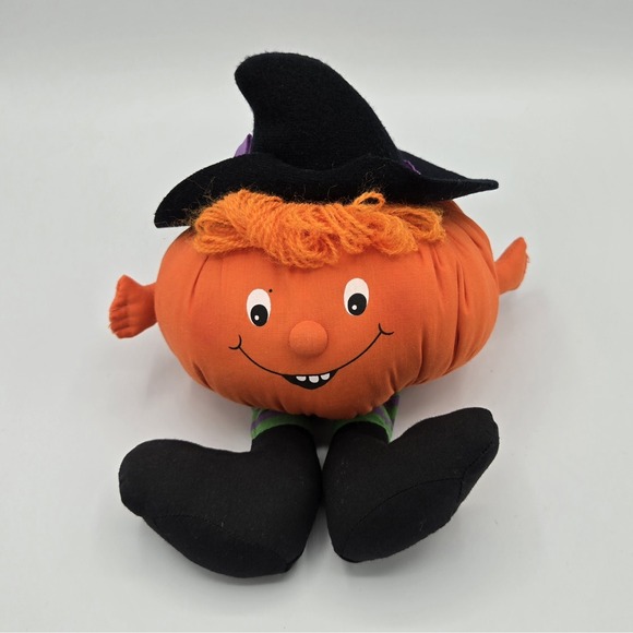 Hallmark | Holiday | Vintage 982 Hallmark Pumpkin Jackolantern Witch ...